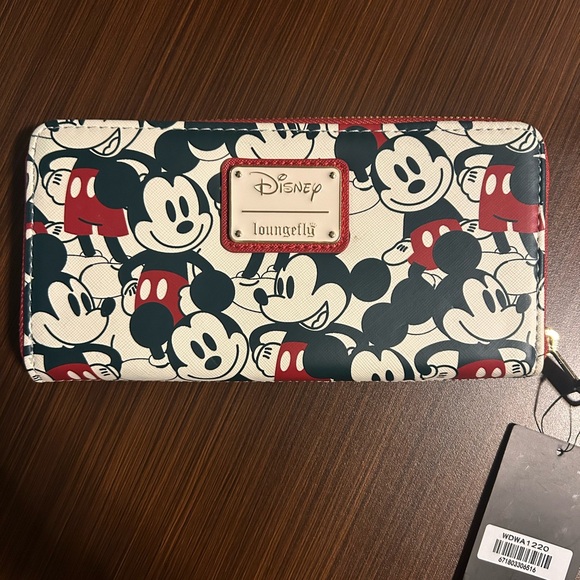 Loungefly | Bags | Disney X Loungefly Zip Wallet Minnie Mickey Mouse ...